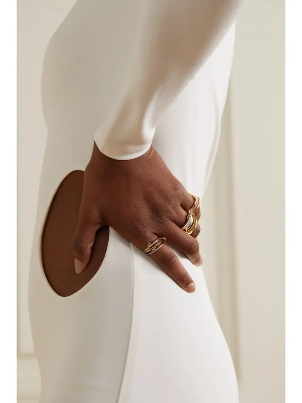 SPINELLI KILCOLLIN Solarium Set Of Three Rings - Gold