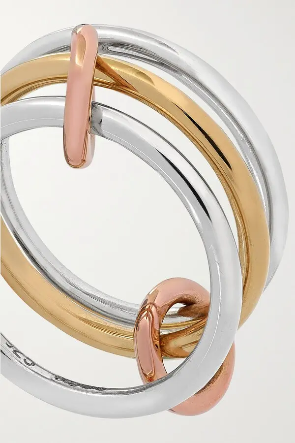 SPINELLI KILCOLLIN Solarium Set Of Three Rings - Gold