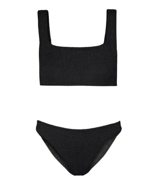 Hunza G Xandra Seersucker Bikini - Black