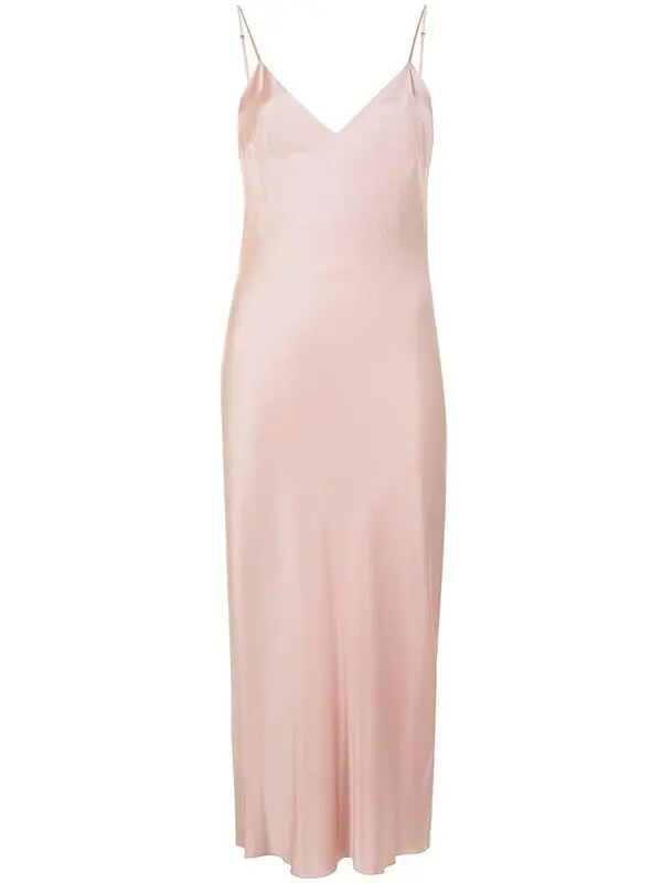 GILDA & PEARL Sophia Midi Slip Dress - Pink