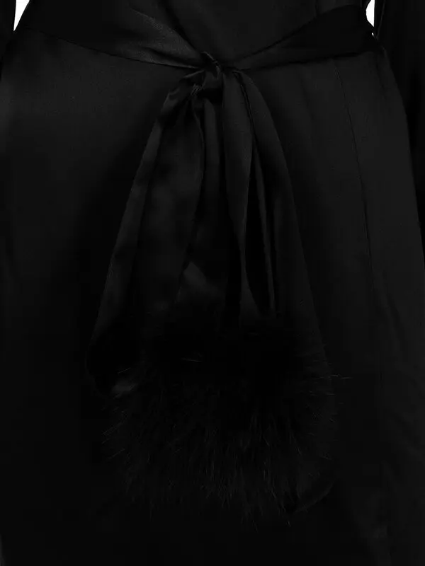 GILDA & PEARL Kitty Short Robe - Black