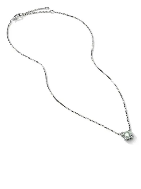 David Yurman Chatelaine Diamond Pendant Necklace - Green
