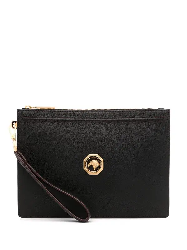 Stefano Ricci Logo-plaque Clutch Bag