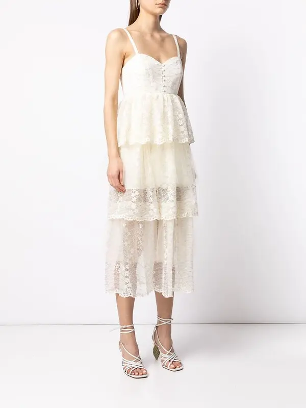 Alice Mccall Moonstruck Midi Dress In White - 20% Off | Editorialist