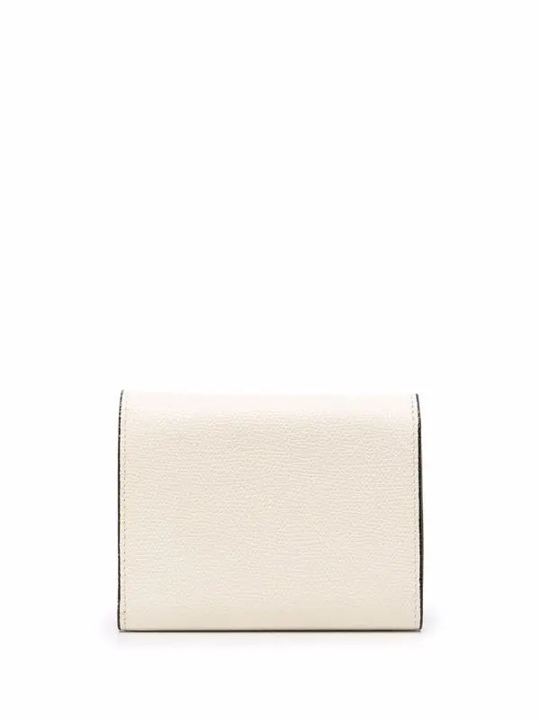 VALEXTRA Two-tone Leather Billfold Wallet