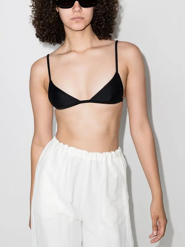 Matteau Petite Triangle Bikini Top - Black