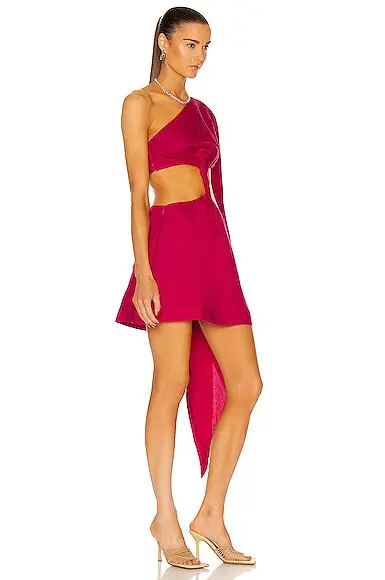Cult Gaia Lucienne Dress In Fuchsia