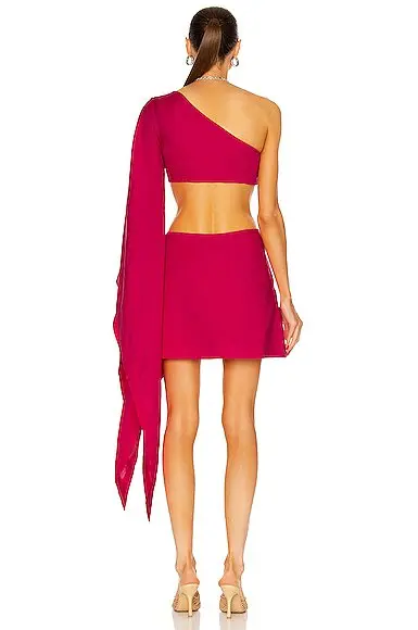 Cult Gaia Lucienne Dress In Fuchsia