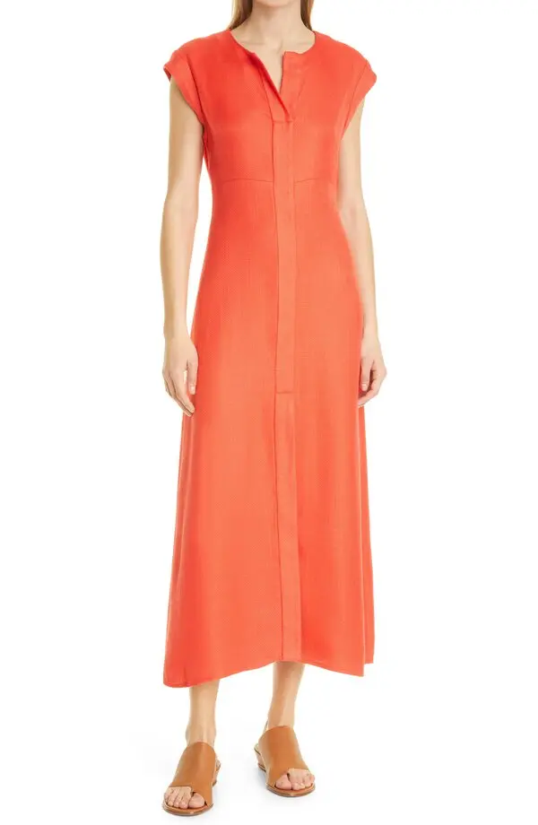 Rachel Comey New Chrysanthemum Herringbone Dress - Red | Editorialist