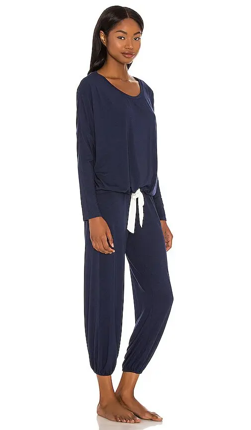 Eberjey Gisele Slouchy Set - Navy & Ivory