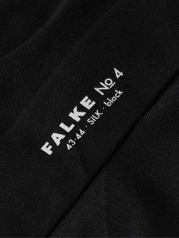 Falke No 4 Mulberry Silk-blend Socks