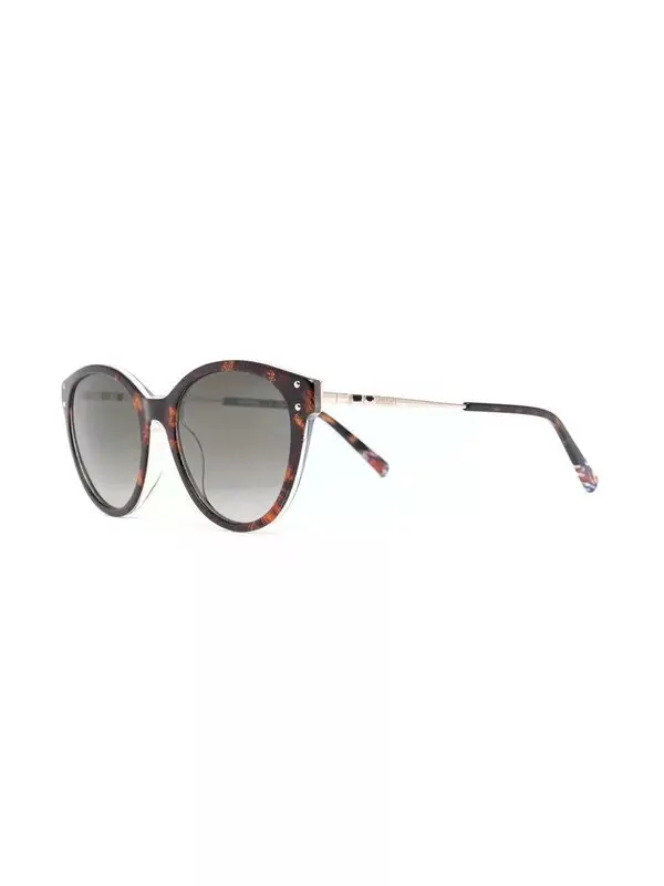Missoni Tortoiseshell Round-frame Sunglasses