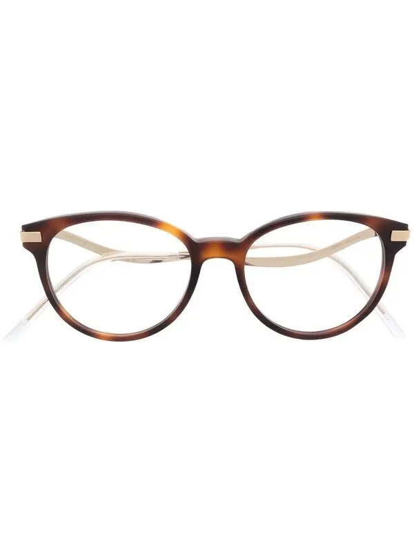 JIMMY CHOO Round-frame Glasses - Brown