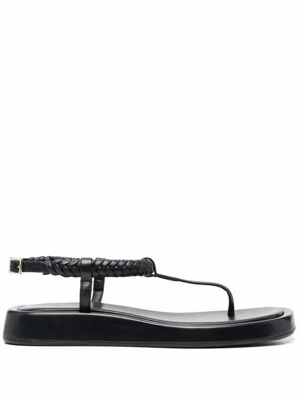 GIA BORGHINI X Rosie Huntington-whiteley Thong Sandals - Black