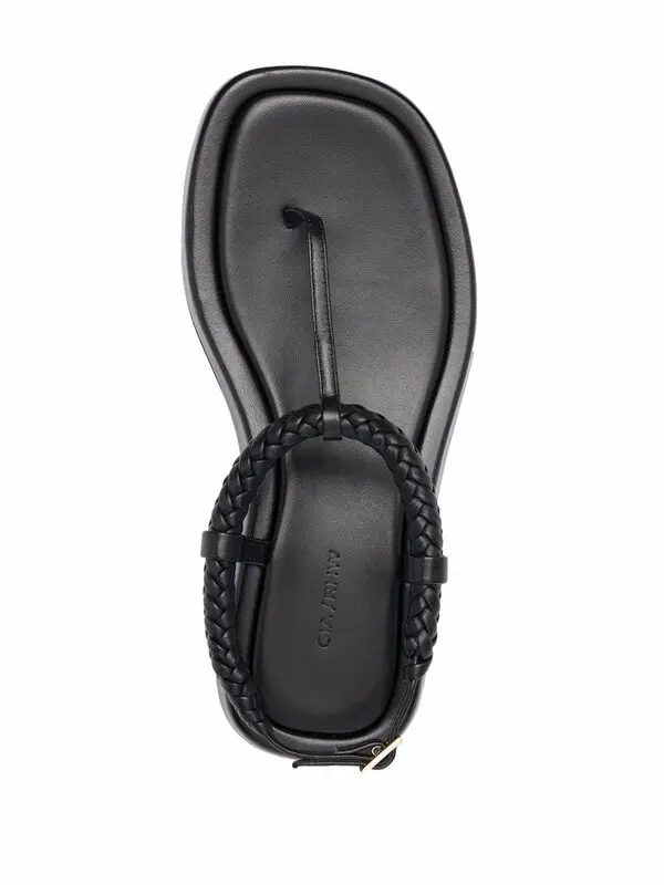 GIA BORGHINI X Rosie Huntington-whiteley Thong Sandals - Black