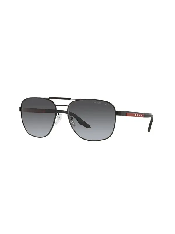 Prada Pilot Frame Sunglasses - Black | Editorialist display picture 3