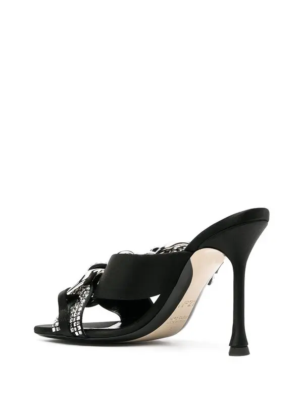 N°21 Chunky Chain Crystal-embellished Sandals