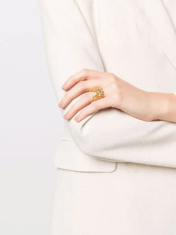 AURÉLIE BIDERMANN Tangerine Leaf Ring