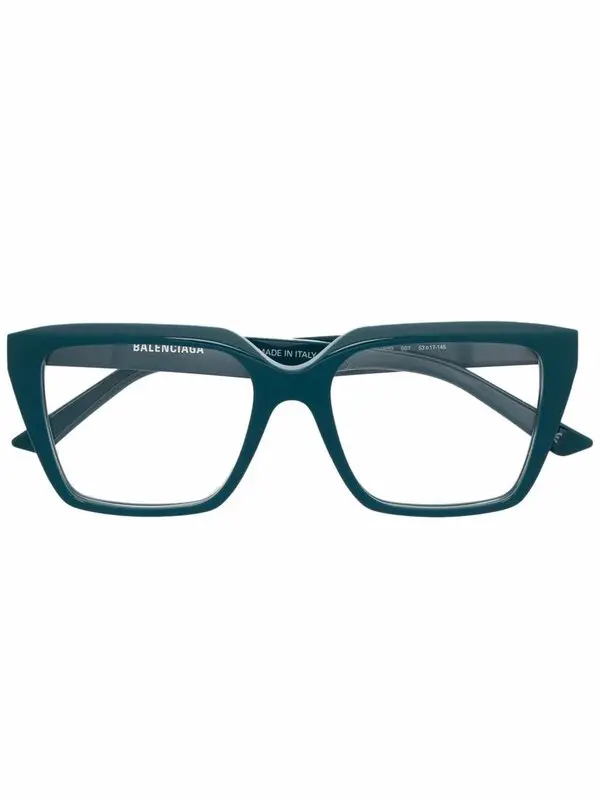 Balenciaga Bb0130o Square-frame Glasses - Blue