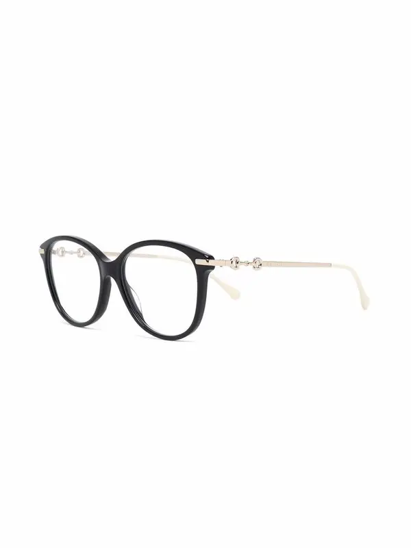 Gucci Round-frame Clear Eyeglasses