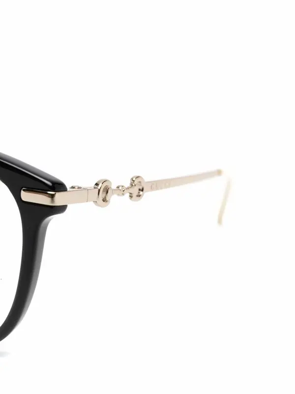 Gucci Round-frame Clear Eyeglasses