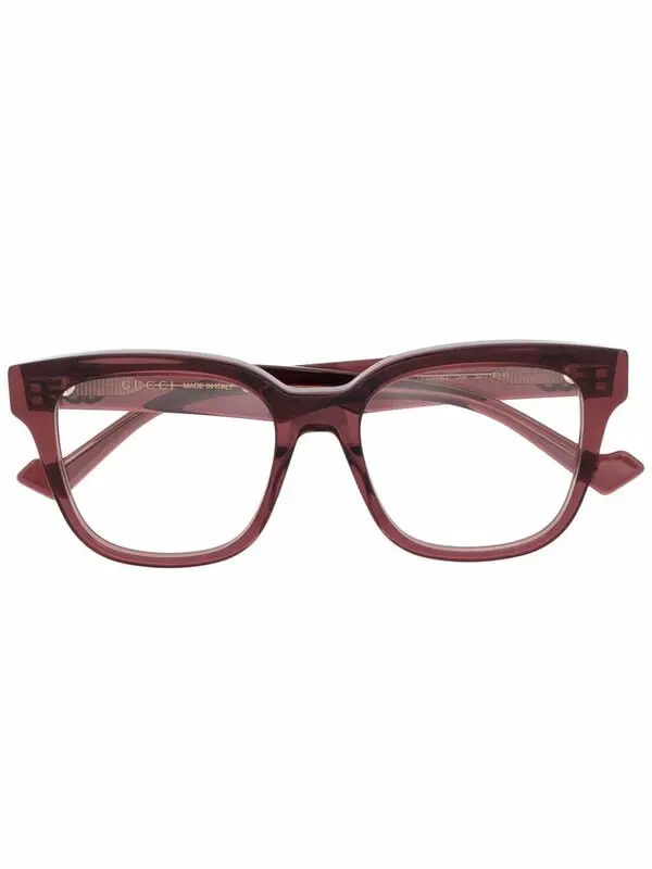 Gucci Square-frame Glasses - Pink