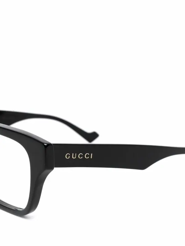 Gucci Rectangle-frame Glasses - Black