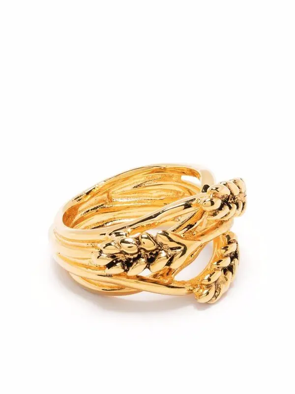 AURÉLIE BIDERMANN Wheat Detail Ring - Gold