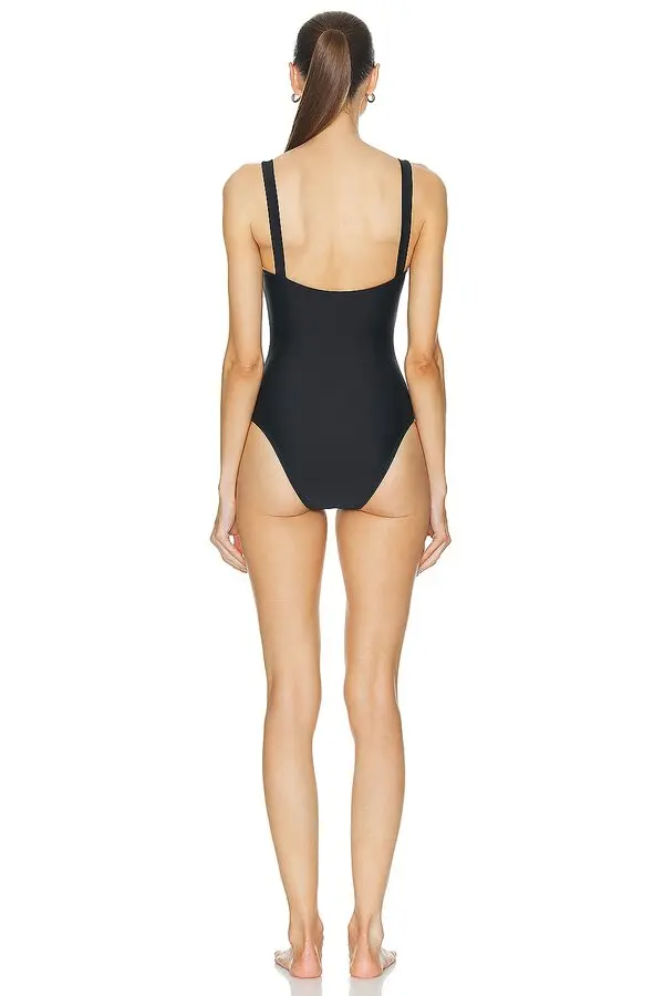 Matteau Square Maillot Swimsuit - Black