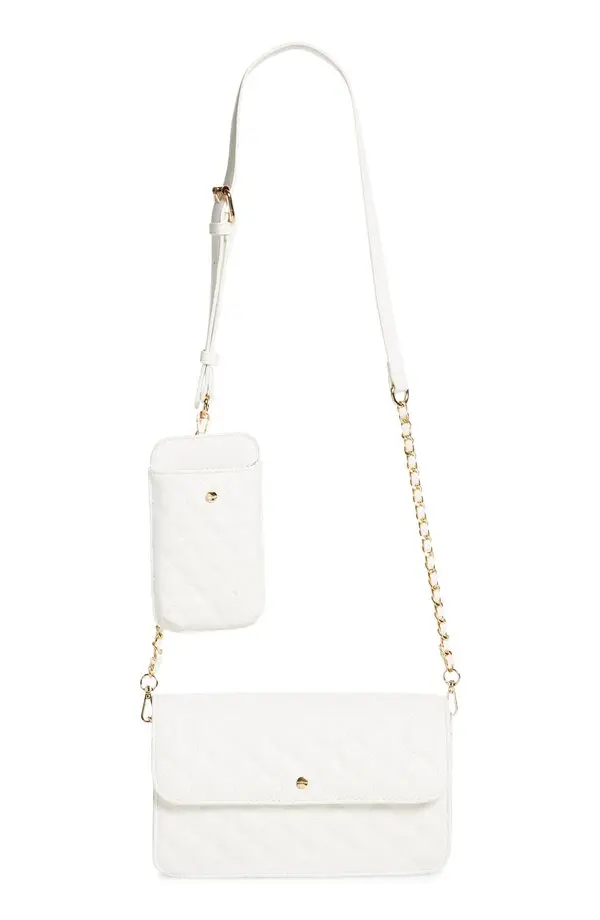 MALI + LILI Water Repellent Vegan Leather Crossbody Bag