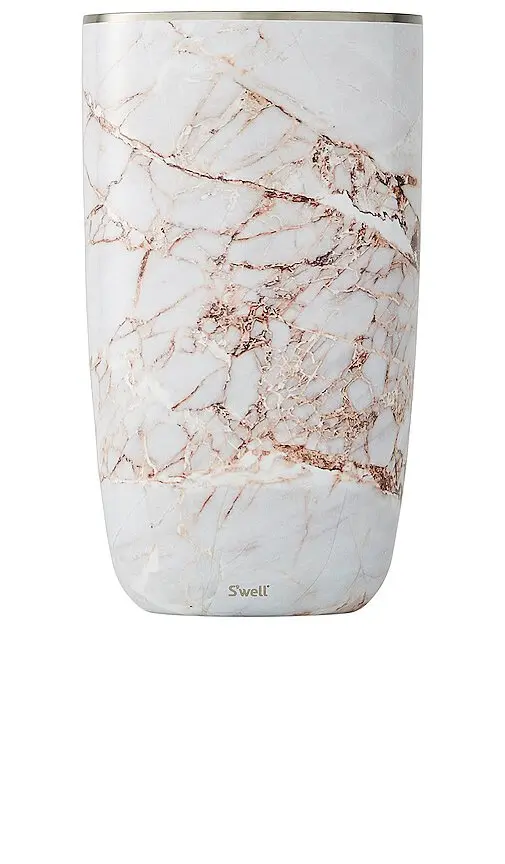 S'WELL Elements Wine Chiller In White - Calacatta Gold