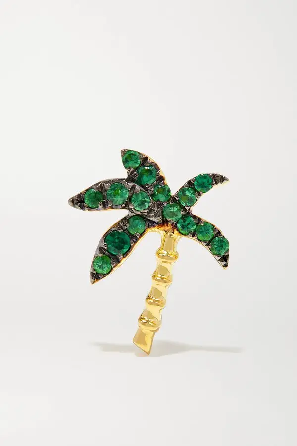 Yvonne Léon 18-karat Tsavorite Earring - Gold