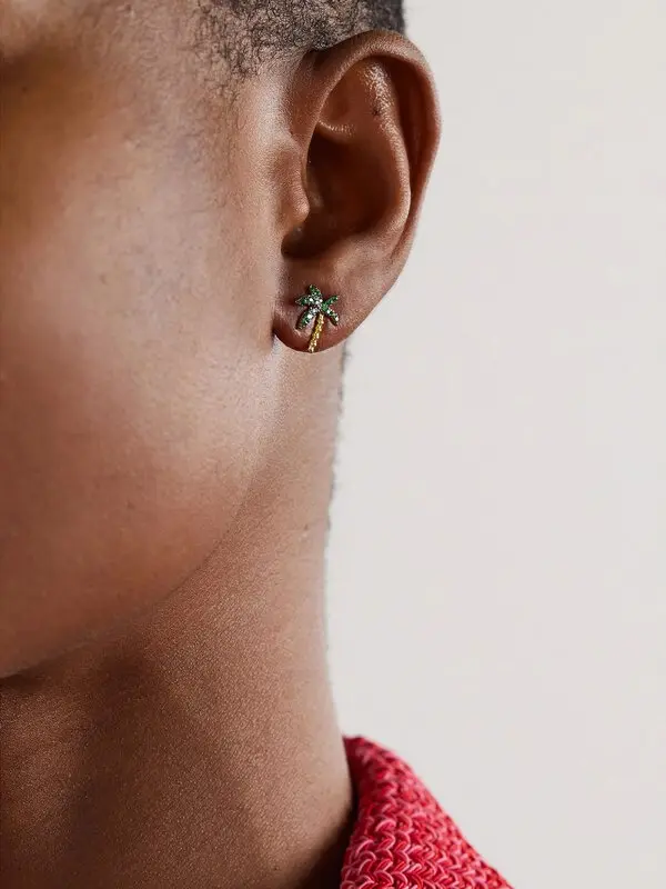 Yvonne Léon 18-karat Tsavorite Earring