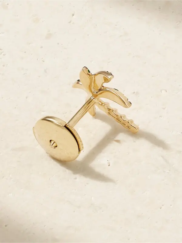 Yvonne Léon 18-karat Tsavorite Earring
