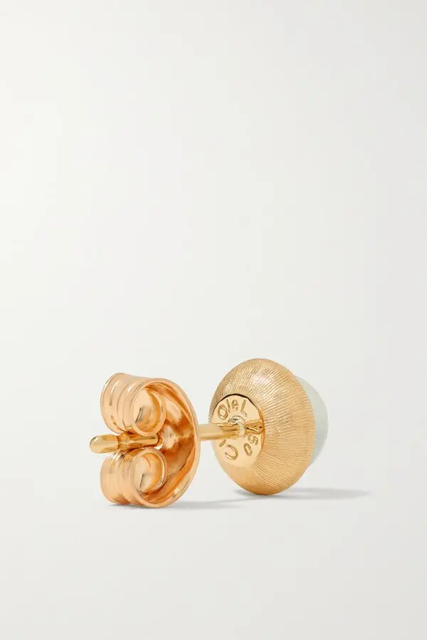 OLE LYNGGAARD COPENHAGEN Lotus Aquamarine 18-karat Earrings