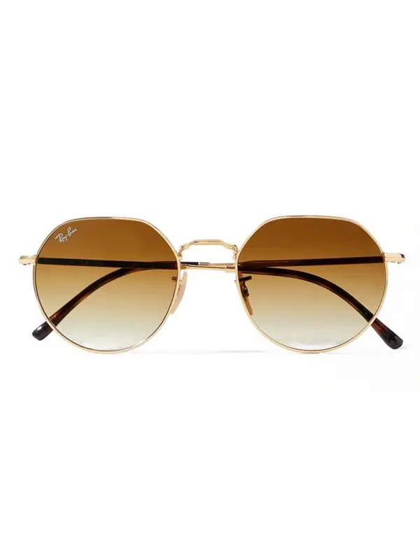 Ray-ban Jack Round-frame -tone Sunglasses