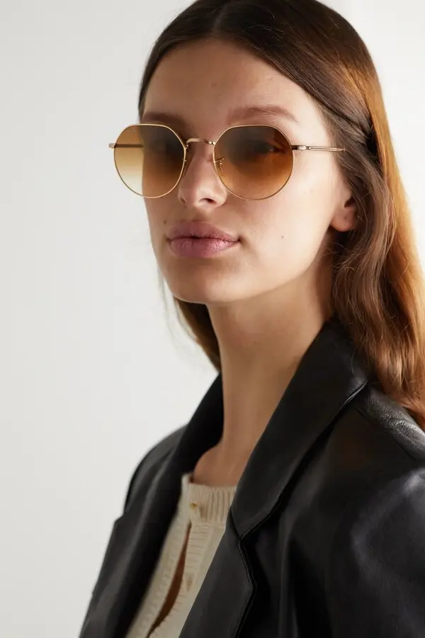 Ray-ban Jack Round-frame -tone Sunglasses
