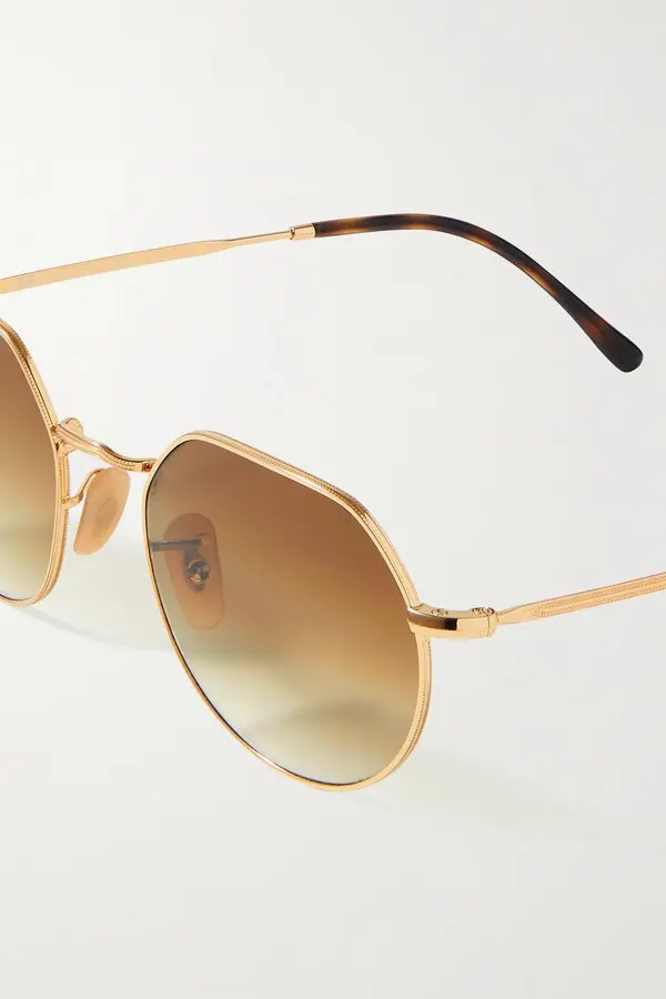 Ray-ban Jack Round-frame -tone Sunglasses