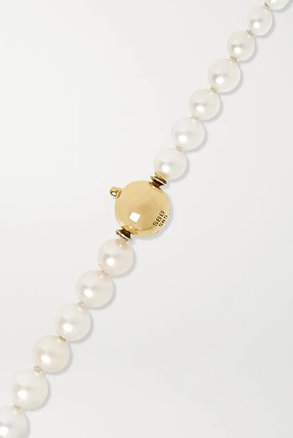 Sophie Bille Brahe Petite Peggy 14-karat Pearl Bracelet