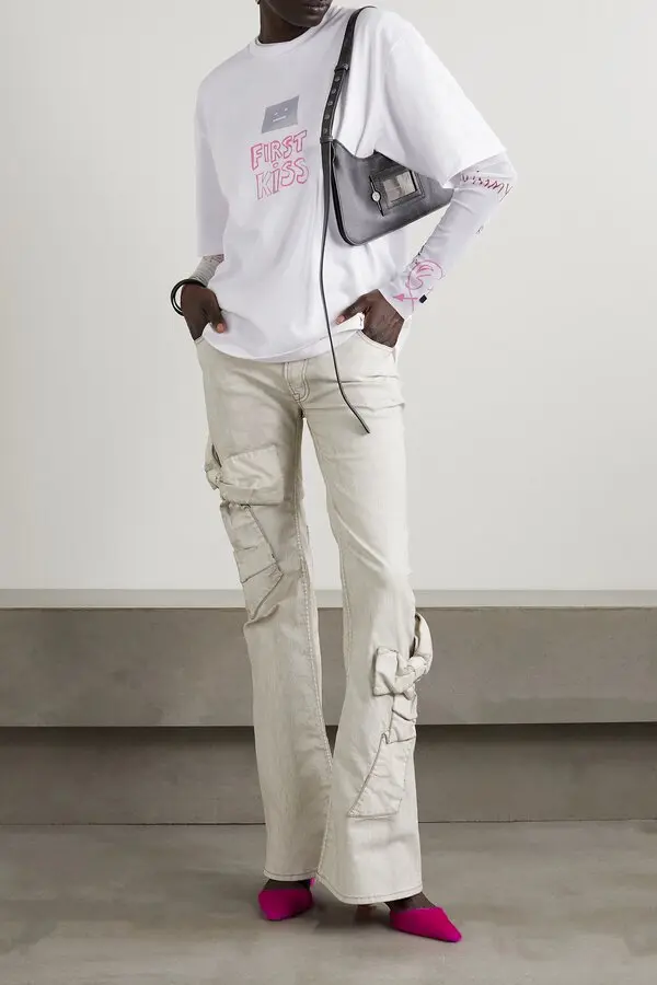 Acne Studios Net Sustain Printed Organic Cotton-jersey T-shirt