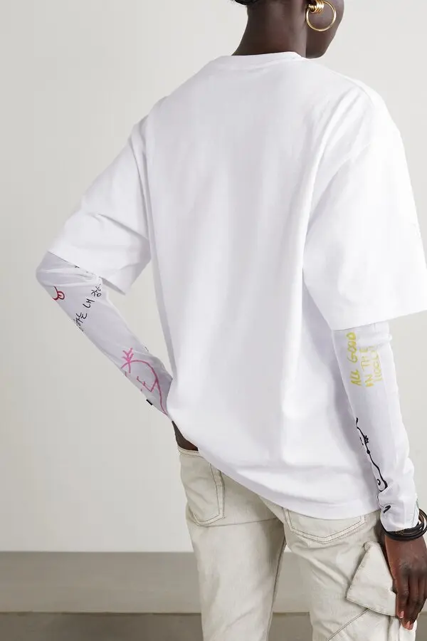 Acne Studios Net Sustain Printed Organic Cotton-jersey T-shirt
