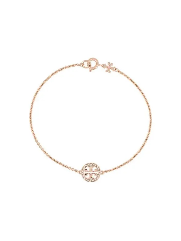 Tory Burch Icon Pavé Chain Bracelet - Gold