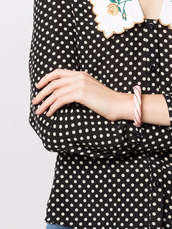 AURÉLIE BIDERMANN Diana Woven-look Bangle Bracelet - Pink