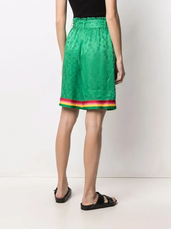 Palm Angels Logo-print High-waisted Shorts