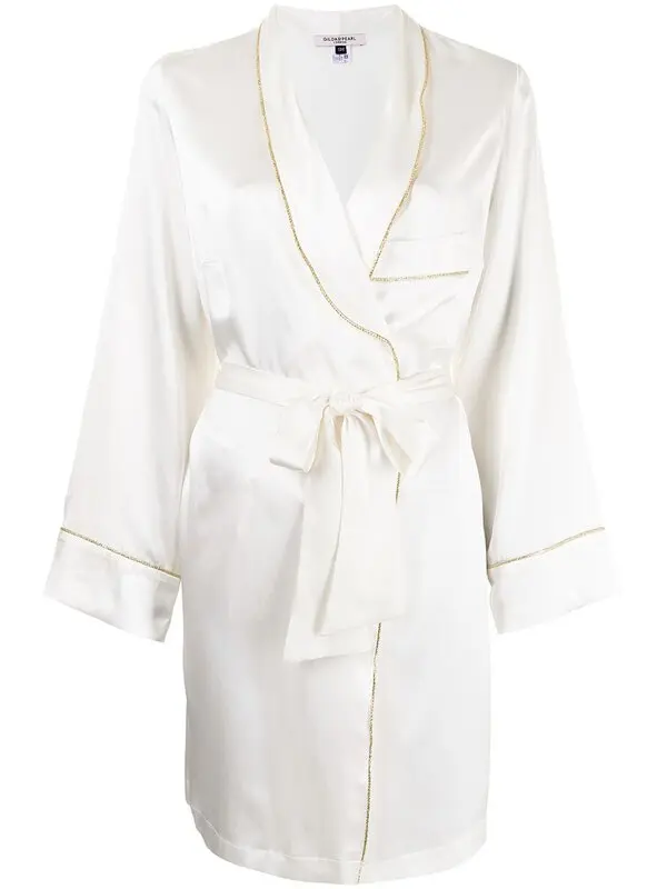 GILDA & PEARL Backstage Mini Robe - White