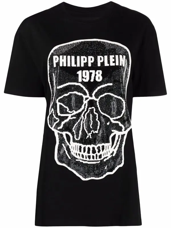 Philipp Plein Skull-embellished T-shirt