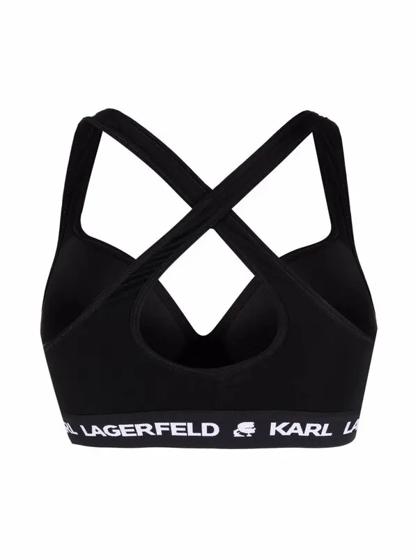 Karl Lagerfeld Logo-underband Bra - Black