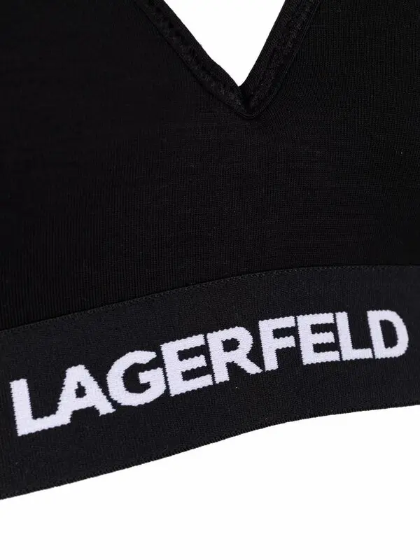 Karl Lagerfeld Logo-underband Bra - Black