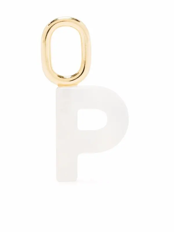 MARIA BLACK Lucid Letter P Charm - White