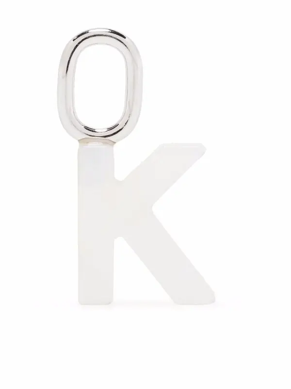 MARIA BLACK Lucid Letter K Charm - White